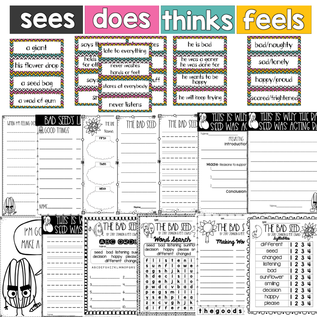 The Bad Seed Activities for Reading - Megan Mitchell