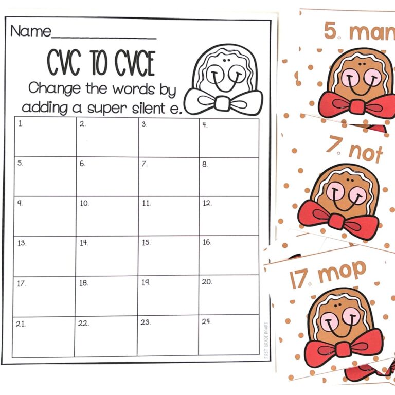 Gingerbread Activities for First Grade - Megan Mitchell