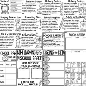 Back to School Rules Books - School Safety Mini Books