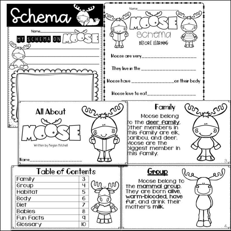 Moose Theme Day: A Day of Winter Classroom Activities to Keep Kids ...
