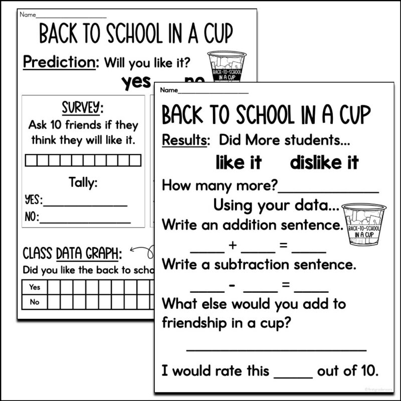 Back to School Snack Activity