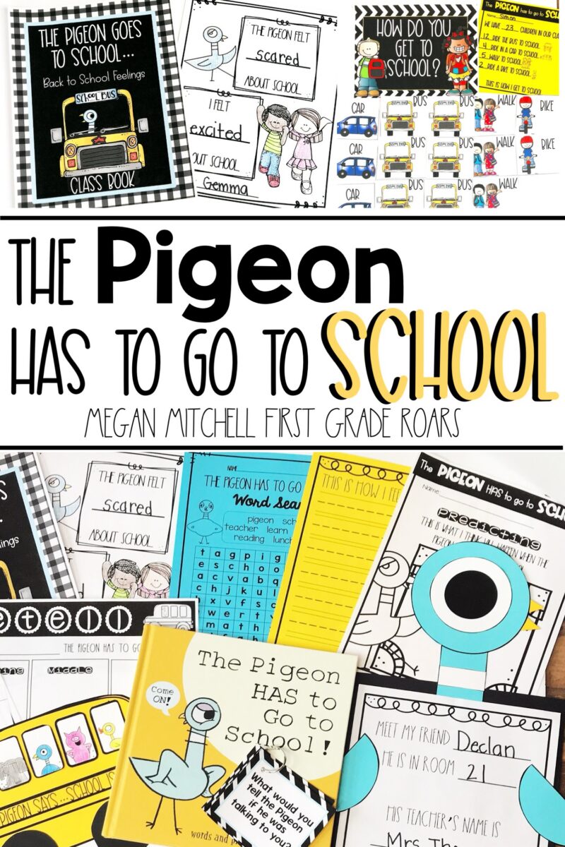 The Pigeon Has to Go to School Activities for Back to School