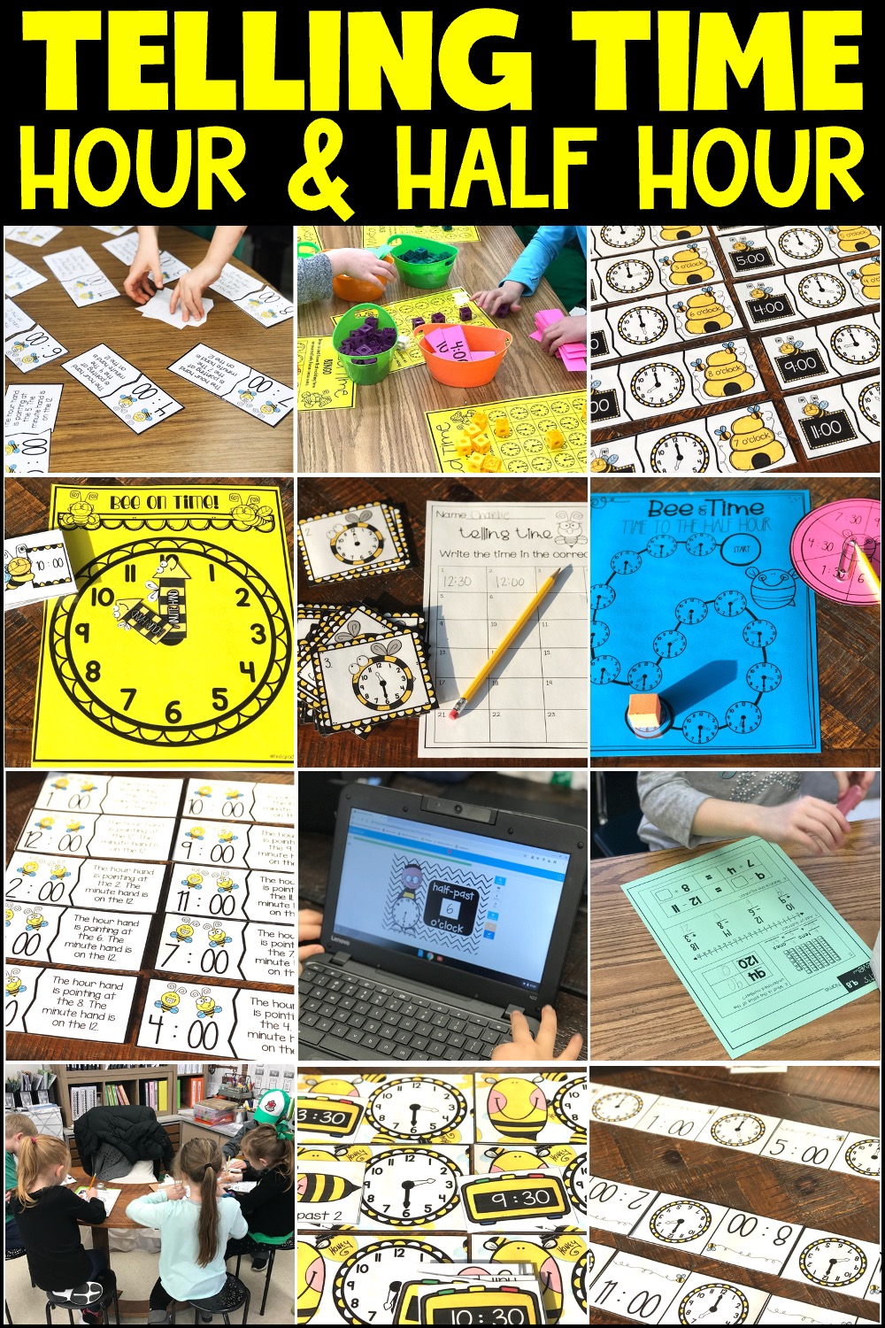 Telling Time Activities for First Grade - Megan Mitchell